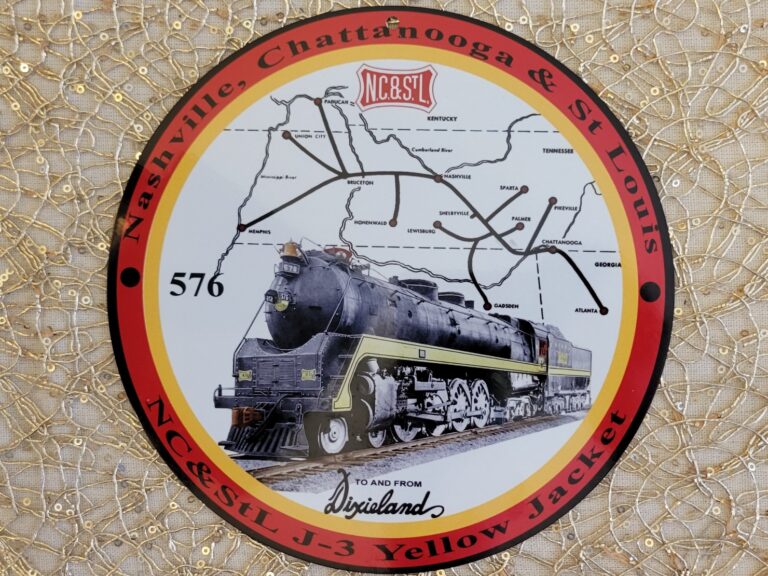 NC&StL 576 Map Round Sign – NASHVILLE STEAM